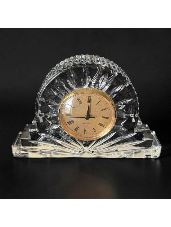 Wall Decor | Vintage Cikatia Crystal Mantel Clock Quartz Roman Numeral ...